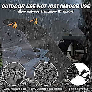 Autolion Treadmill Cover Non-Folding Treadmill Cover Dustproof and Waterproof Cover Oxford Cloth Waterproof Sunscreen Cover(Black&Grey)