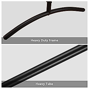 Room Divider, 6 Panel Folding Privacy Screens, 6FT Partition Room Office Wall Divider for Separation 200" W Fabric, Freestanding Room Divider Wall (Black)