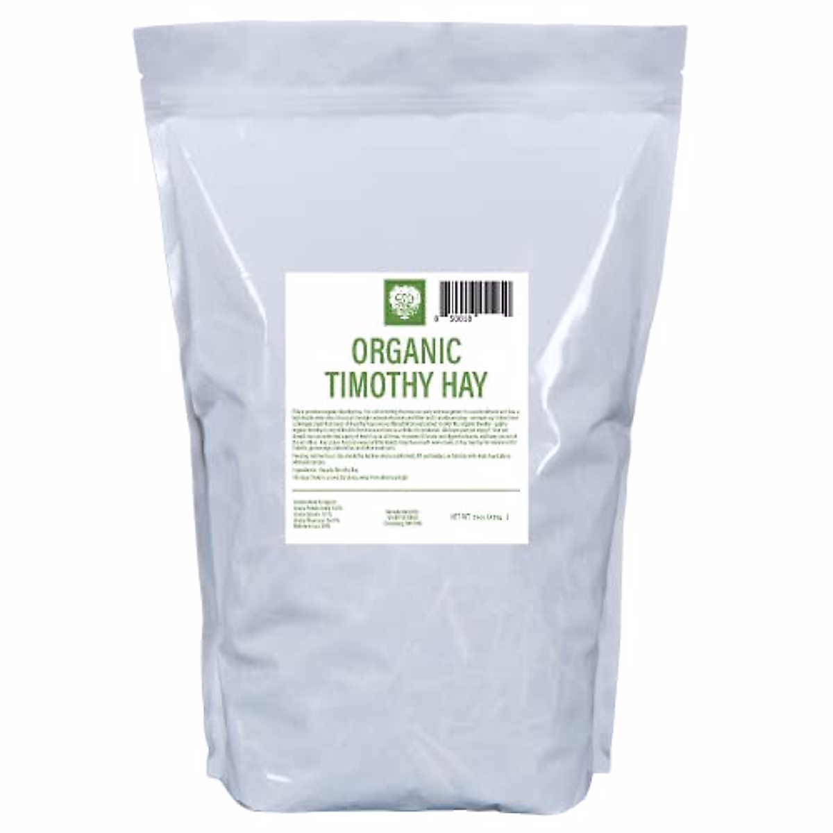 Small Pet Select Organic Timothy Hay Pet Food for Rabbits, Guinea Pigs, Chinchillas and Other Small Animals, Premium Natural Hay Grown in The US, 15 OZ