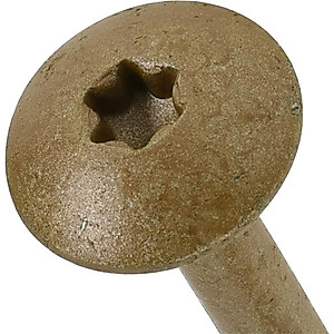 Power Pro 47877 Lag Screws, 5/16" x 4", Star Drive Construction Lag Screws, Rust Resistant, Ceramic Coated Bronze, 5lb Tub, 100 pcs