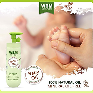 WBM Care Baby Care Gift Set with Baby Oil,Baby Powder and Face Cream - Essentials Skin Care Products,Baby & Mommy Gift Set, 3 Items