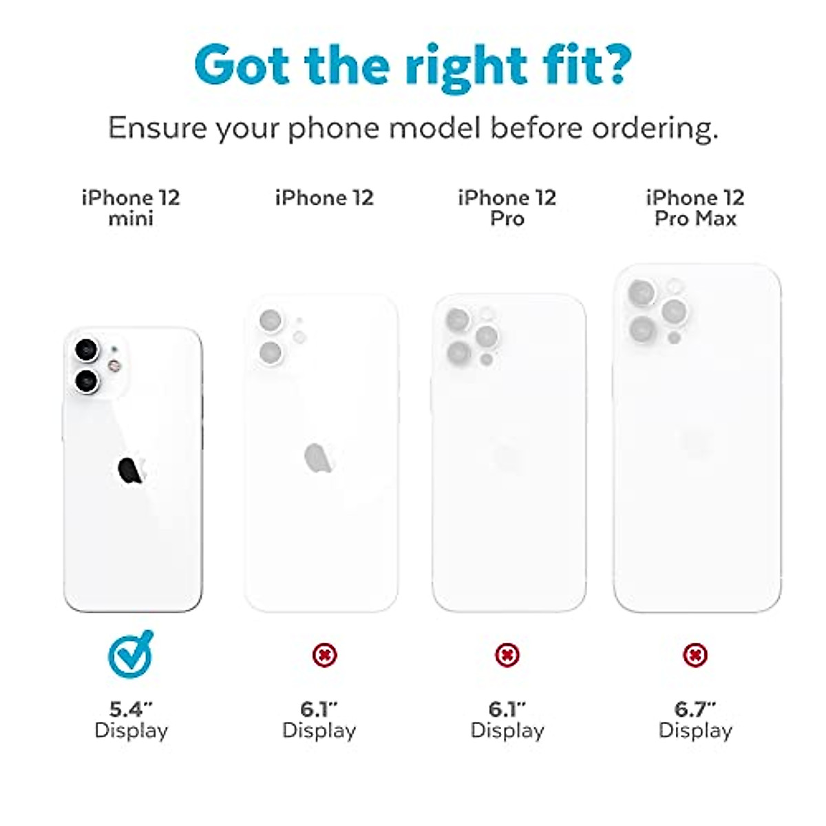 Speck Products Presidio Perfect-Clear iPhone 12 Mini Case, Clear/Clear