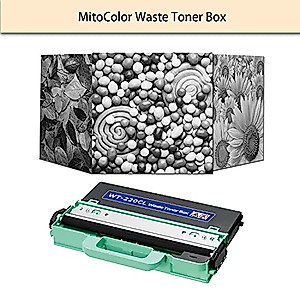 MitoColor 1 Pack Black WT-220CL Waste Toner Box Compatible for Brother WT220CL Waste Container Replacement for HL-3140CW 3170CDW 3180CDW MFC-9130CW 9330CDW 9340CDW Printer
