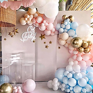 Gender Reveal Balloon Arch Pink And Blue Garland Kit For Boy Or Girl Pastel Party Decoration Baby Birthday