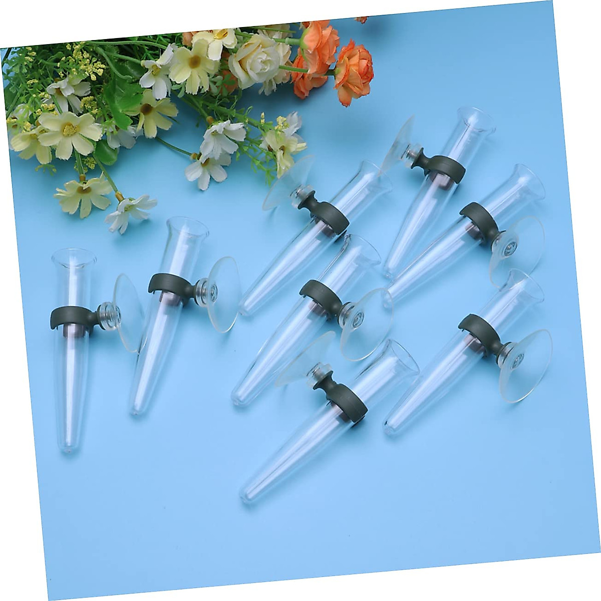 VILLFUL 16Pcs Floral Water Tubes for Fresh Arrangements Transparent Vials for Fresh Keeping and Plant Decoration