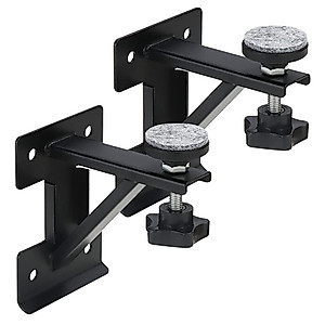 A-KARCK Undermount Sink Brackets for Narrow Cabinet, Sink Repair Kit with Black Coating Prevent Rust, 13 GA Steel Effectively Share Sink Weight(2 PCS)