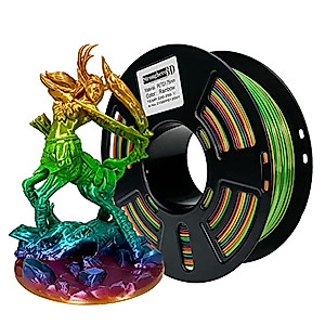 Stronghero3D PETG 3D Printer Filament 1.75mm Rainbow 1kg for Anet Creality Ender3 Prusa