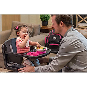 Baby Suction Bowl with Lid Snap-in Fork & Spoon - BPA Free First Stage Self Feeding Utensils - by Primo Passi |Yellow|