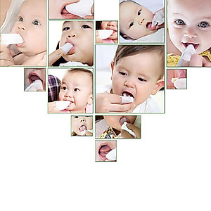 Zmmyr 120Pcs Baby Teeth Soft Gauze Finger Clean Oral Hygiene Tongue Milk Stain Cleaning for 0-2 Years Old