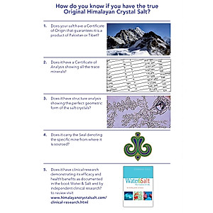 Original Himalayan Salt Crystal - Fine Granulated Culinary Salt for Cooking, Food Preparation and Health with 84 Trace Minerals - 2.2lb (1kg)