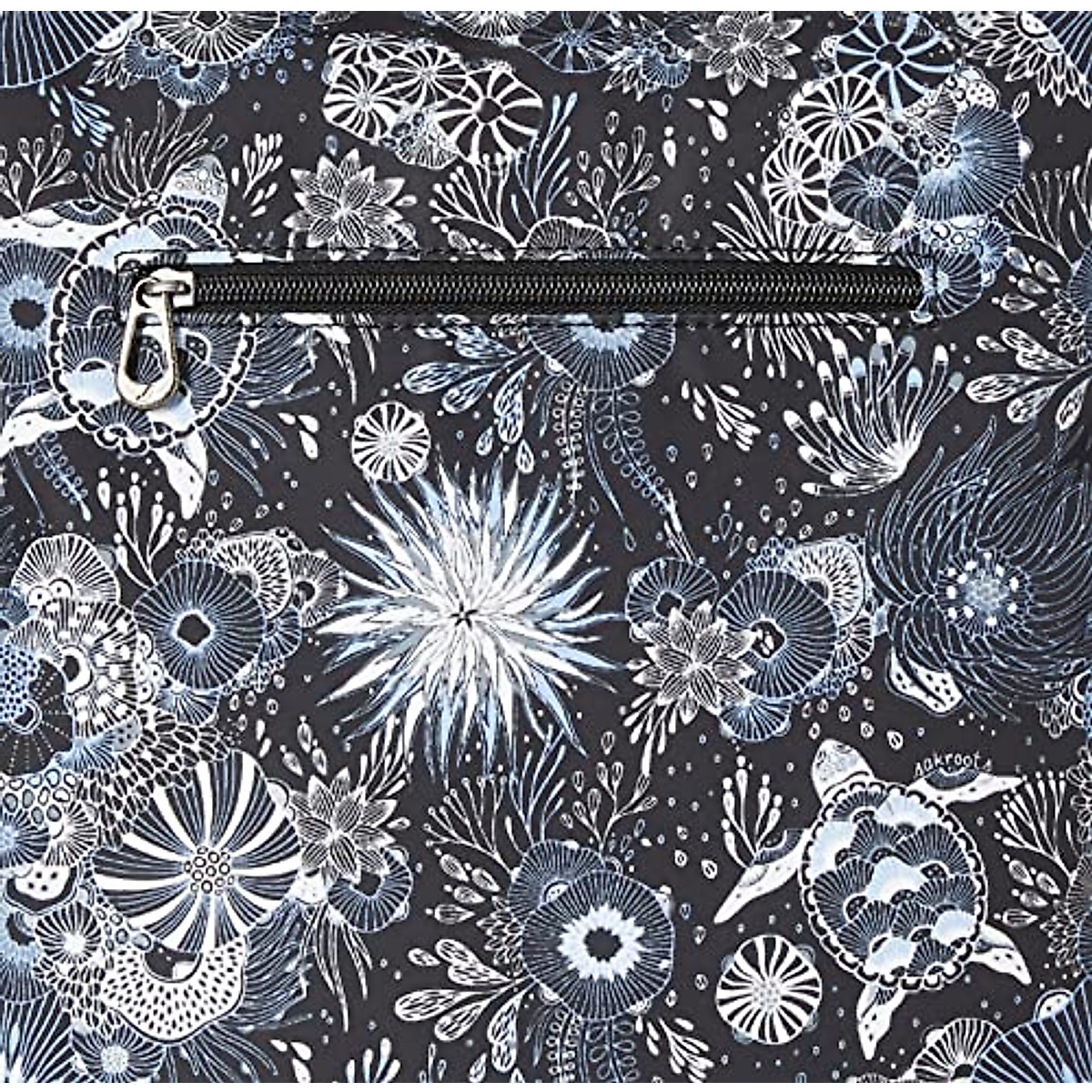 Sakroots Womens Eco-twill Berkeley Convertible Tote in REPREVE Eco Twill, Midnight Seascape, One Size US