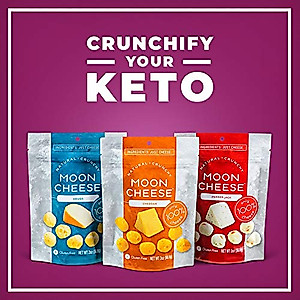 Moon Cheese - 100% Natural Cheese Snack - Cheddar - 2 oz, 10 ounce (pack of 1)