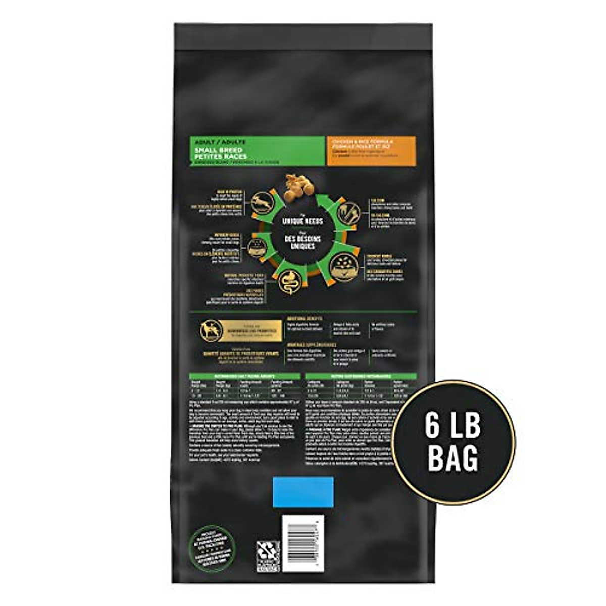 Purina Pro Plan Small Breed Dog Food With Probiotics for Dogs, Shredded Blend Chicken & Rice Formula - 6 lb. Bags