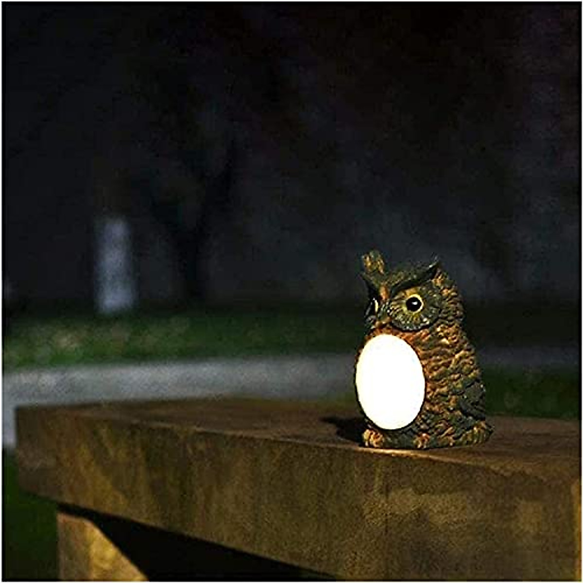 ZYPNB Solar Garden Light Owl Lawn Lamp Waterproof Solar Lights, Outdoor Lighting Night Light Decorative Home Garden, LED Solar Garden Light