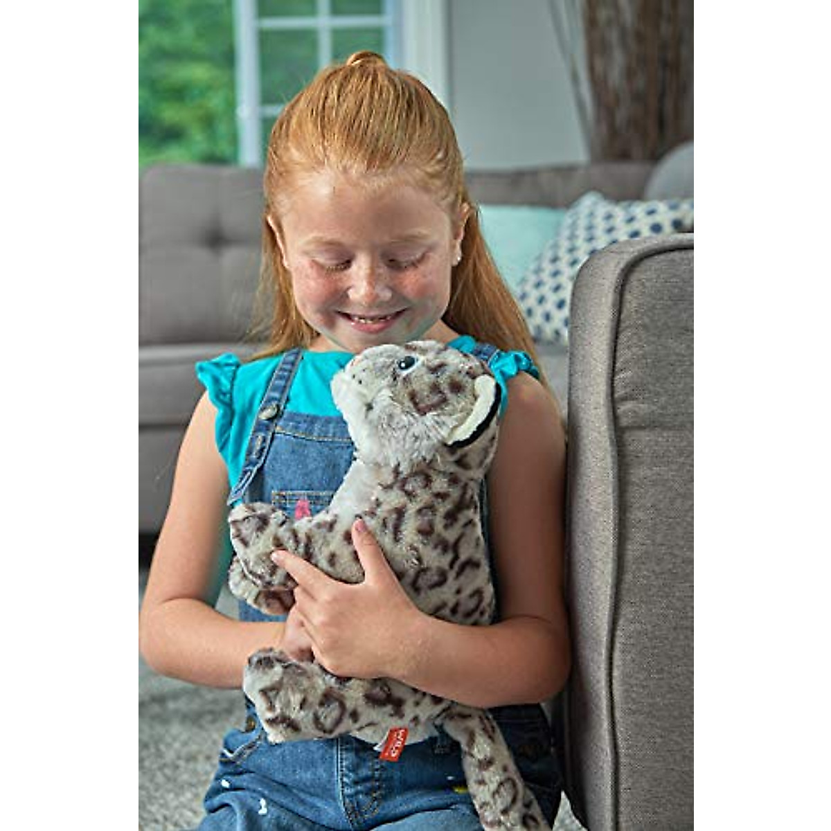 Wild Republic Snow Leopard, Cuddlekins, Stuffed Animal, 12 inches, Gift for Kids, Plush Toy, Fill is Spun Recycled Water Bottles