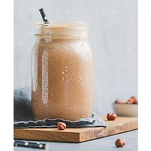 16oz Glass Mason Jars with lids Set of 6 - Airtight Band + Marker & Labels - Canning Jars with Lids, Ideal for candle jars, Spice Jars, Wedding Favors, Meal Prep, Jelly Jar, Jam, Honey,