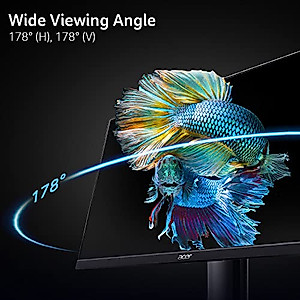 Acer KB272 EBI 27" IPS Full HD (1920 x 1080) Zero-Frame Gaming Office Monitor | AMD FreeSync Technology | Up to 100Hz Refresh | 1ms (VRB) | Low Blue Light | Tilt | HDMI & VGA Ports,Black