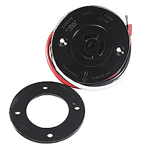 HQRP Photocell Sensor 3 pins Receptacle Light Switch Socket Dusk to Dawn Outdoor Plug Base Twist Lock for Led Flood Light, Outdoor Light, Garden Light, Street Light etc.