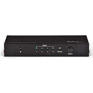 StarTech.com HDMI 2.0 Switch - 4 Port - 4K 60Hz - HDMI Automatic Video Switch Box - Multi Port Hub w/ 1 In 4 Out Functionality (VS421HD20)