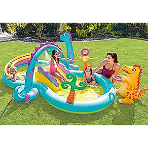 Intex Dinoland Inflatable Play Center, 119in X 90in X 44in, for Ages 2+