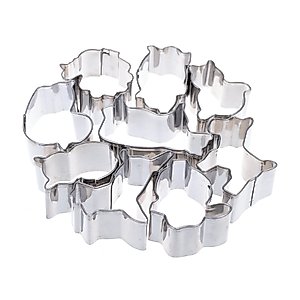 Cosmos Set of 9 Pcs Mini Animal Shapes Cookie Cutters Molds Biscuit Molds for Birthday Party
