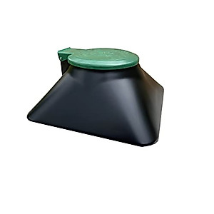 Doggie Dooley "The Original In-Ground Dog Waste Disposal System, Black with Green Lid (3800X)