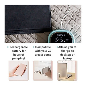 Zomee Replacement USB Charging Cable and AC Adapter, Compatible with Z2 Breast Pump