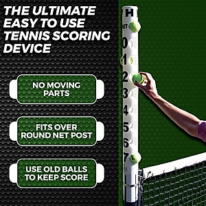 Tourna Tennis Net Post Score Tube, Blue