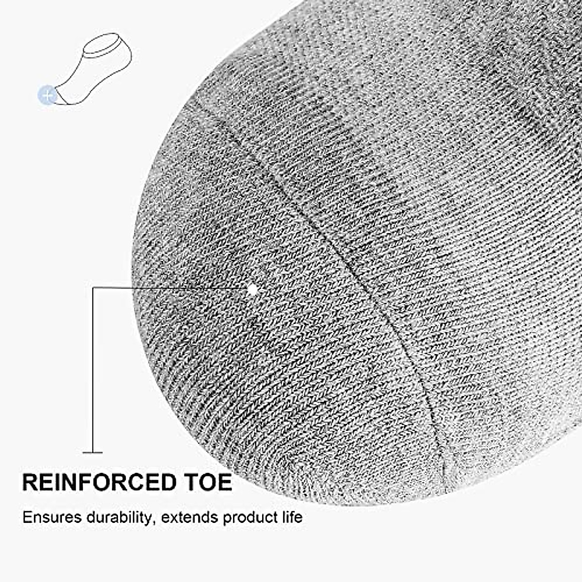 PAPLUS No Show Socks Womens 6 Pairs, Non Slip Cushioned Low Ankle Socks with Arch Support