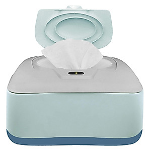 GOGO pure Baby Wet Wipe Warmer and Wet Wipe Dispenser, Holder and Case - with Easy Press On/Off Switch, Great Baby Gift (Blue/Grey) - Only At Amazon