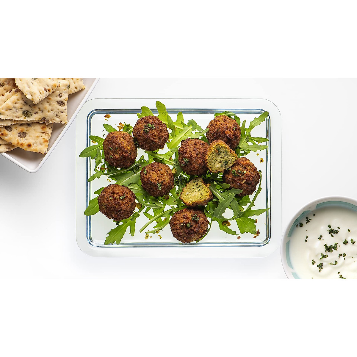 Pyrex Pure Glass – Rectangular Airtight Container with Lid 19 x 14 x 5 cm – 0.8 L, Transparent (5424004)