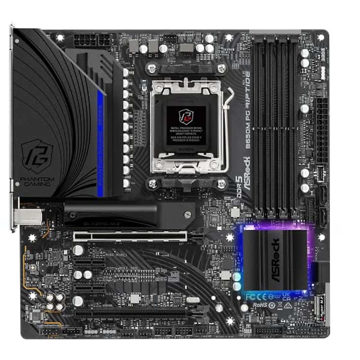 ASRock B650M PG Riptide AMD Ryzen 7000 Series Processors Motherboard