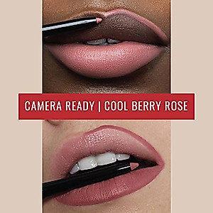 Runway Rogue Designer Liner Lip Pencil, Matte Rose-Pink Lip Liner and Sharpener, Camera Ready