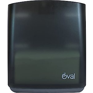 OVAL - Multifold Paper Towel Dispensers | Wall Mount Paper Towel Holder Large Capacity Storage 400 Paper Towels | Durable ABS for High-Traffic Areas | Commercial Wall Mounted Paper Towel Holder