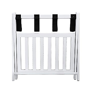Casual Home Luggage Rack, White (New)