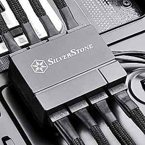 SilverStone Technology Silverstone 8-Port PWM Fan Hub/Splitter for 4-Pin & 3-Pin Fans* in Black SST-CPF04-USA (Newest Version)