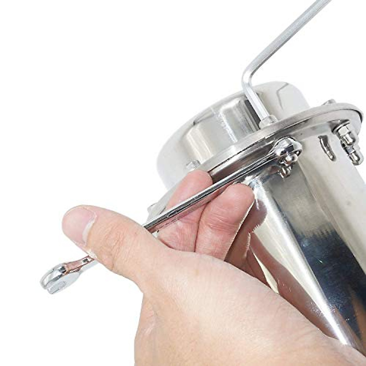 Jonoisax Time Capsule Box Bury Container - Anti-Corrosion Waterproof Stainless Steel Durable Lock Container for Future Graduation Gift,10.2Inch