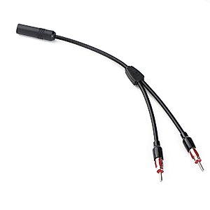 RedYutou Universal car Antenna 1 Female to 2 Male Splitter Y-Shaped Radio Antenna Adapter Connector Cable FM AM Stereo Audio（12 inch）