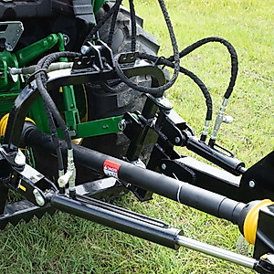Titan Attachments 3 Point Pro Series PTO-Driven Stump Grinder, Stump Grinder Machine for Cat 1 and 2 Tractors with 20-60 HP, Carbide Steel Teeth, 950 RPM, Tree Stump Grinder