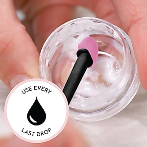 S&T INC. Makeup Spatula, Large and Mini Silicone Spatula Set for Cosmetics, Shampoo, Hair Care, and Skin Care Products, 2 Piece Set, Black/Pink