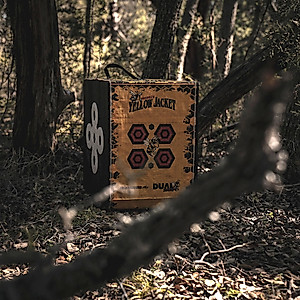 Morrell Targets Yellow Jacket 380 FPS Dual Threat Weatherproof Compound Crossbow Cube Any Tip Foam Archery Target with Carry Handle, Yellow