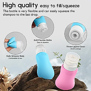 Moneybility 18 Pack 3.4oz Travel Bottles Set for Toiletries,TSA Approved Leak Proof Silicone Squeezable Containers for Toiletries,Conditioner, Shampoo, Lotion & Body Wash Accessories(Purple)