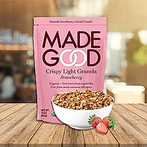 Made Good Crispy Light Granola, Strawberry, 10 Ounce