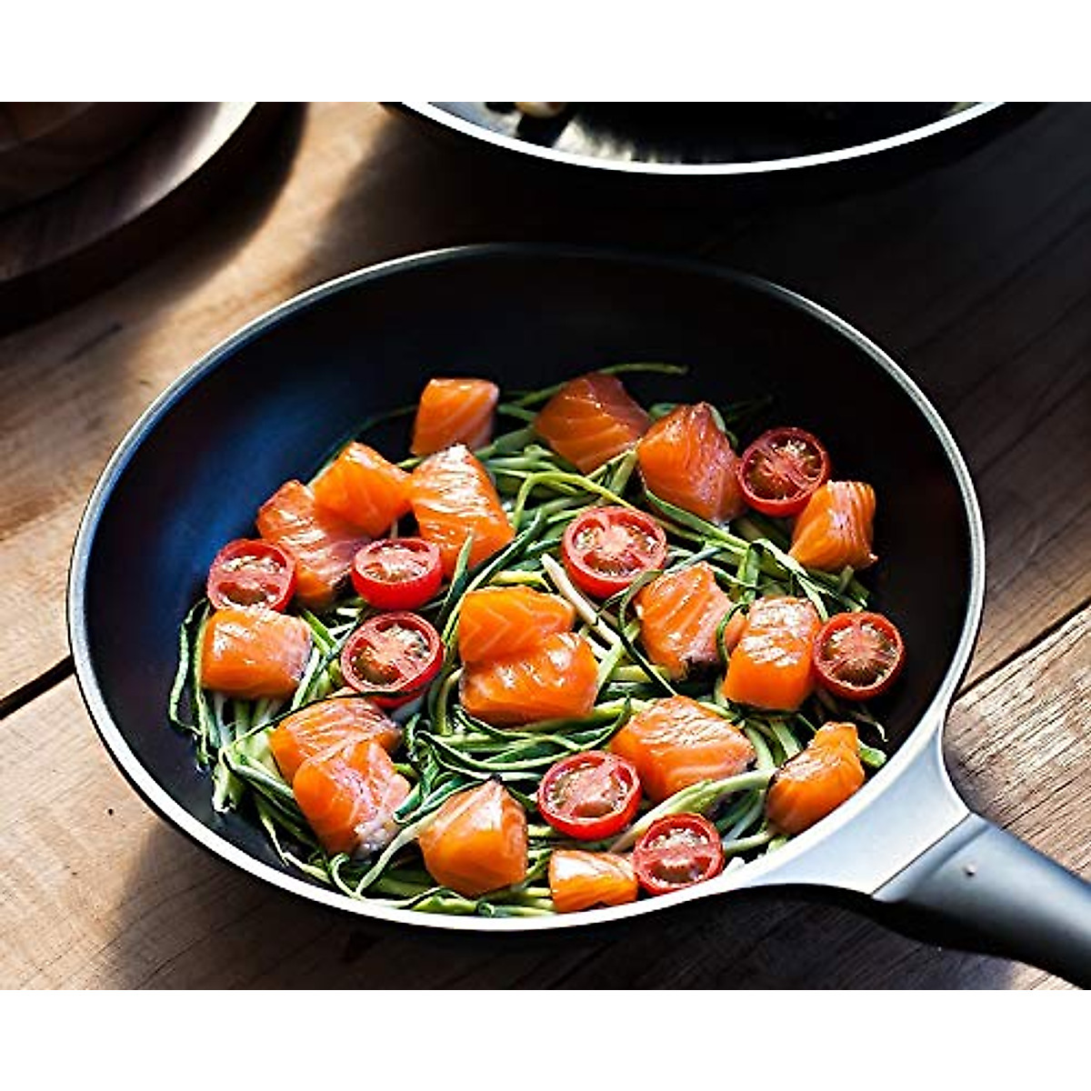 Queensense Premium Titanium 5-Coated Non-Stick Frying Pan Wok 30cm