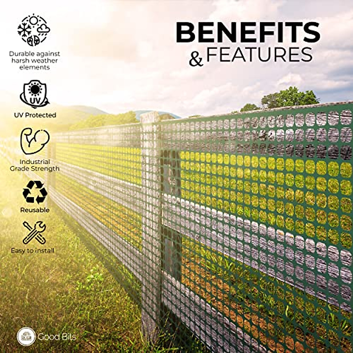 Temporary Fence Plastic Fence Roll 4x100, Green Garden Fencing for Yard, Plastic Fencing Roll, Plastic Garden Fence for Dogs, Green Snow Fence Plastic 100 feet, Safety Fence, Mesh Fence for Garden