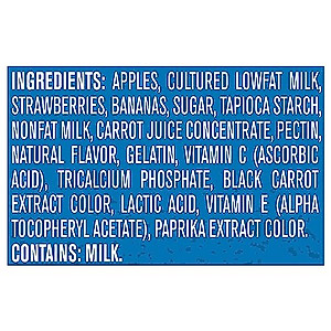 Gerber Baby Food Pouches, Toddler 12+ Months, Fruit & Yogurt, Strawberry Banana, 3.5 Ounce