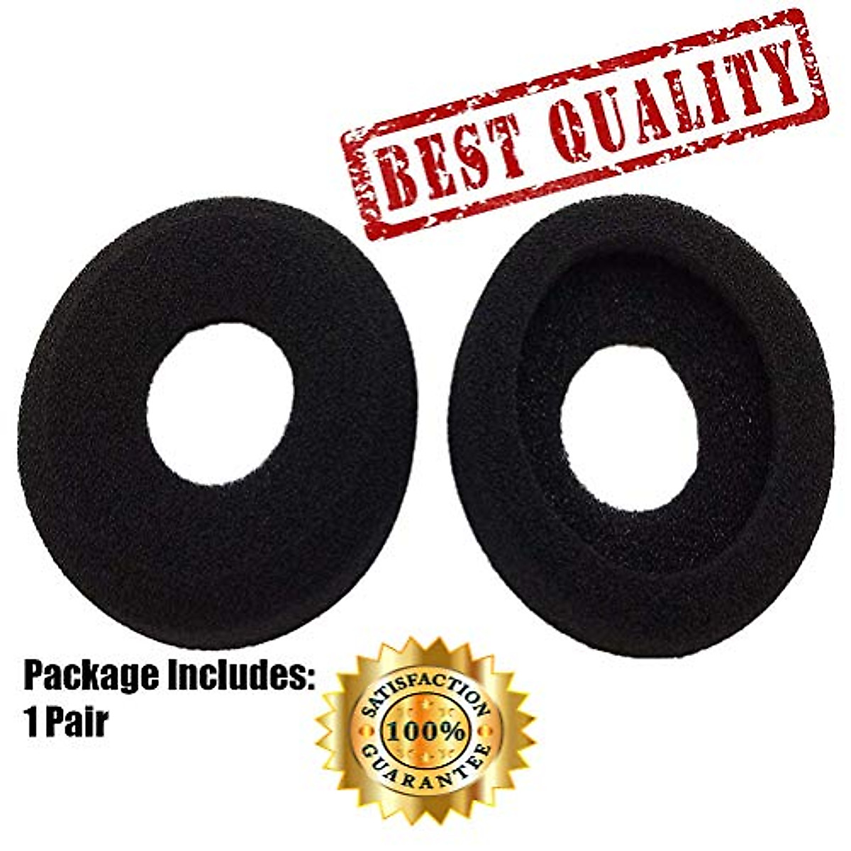 88225-01 Spare Ear Pads by AvimaBasics | Premium Foam Earpads Cushion Compatible with Plantronics Blackwire C210, C220, C310, C310M, C320, C320M, C315, C325, C200's & C300's PC Headsets