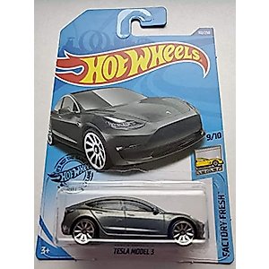 Hot Wheels 2020 Factory Fresh Tesla Model 3, Gray 112/250