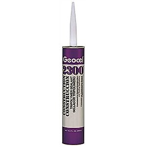 GEOCEL GC66100 2300 Construction Tripolymer Sealant, Clear, 10.3 oz