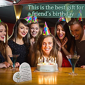 Wooden Christian Gifts for Women Religious Gifts Friend Birthday Gifts Friendship Gifts for Sister Inspirational Gifts with Quotes a Friend Is God's Way of Proving (Novel Style)